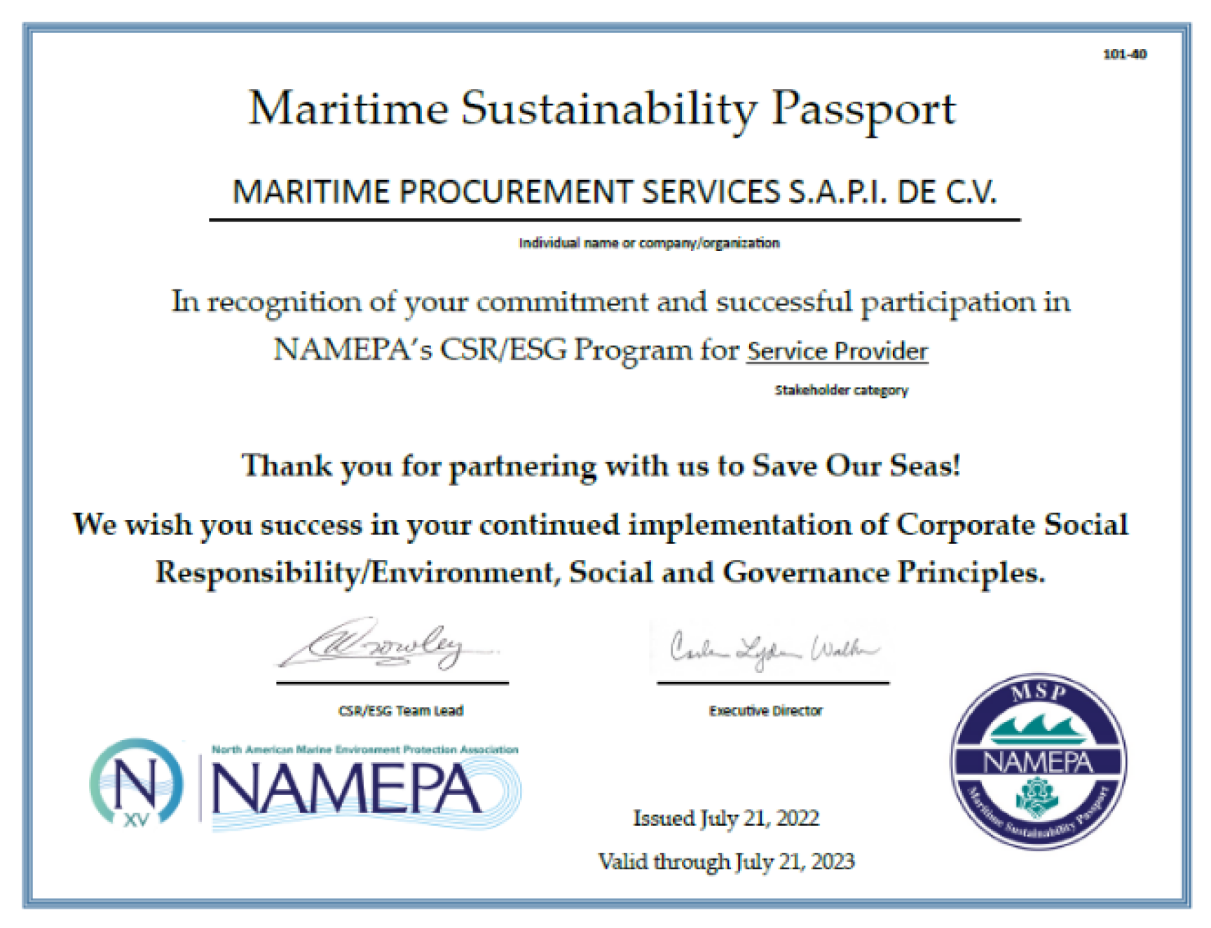Maritime Procurement Services